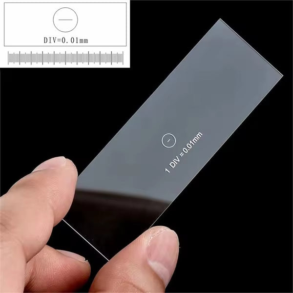 Micrometric Calibration Slide for Microscopes 0.01 mm - BIOWEB Global