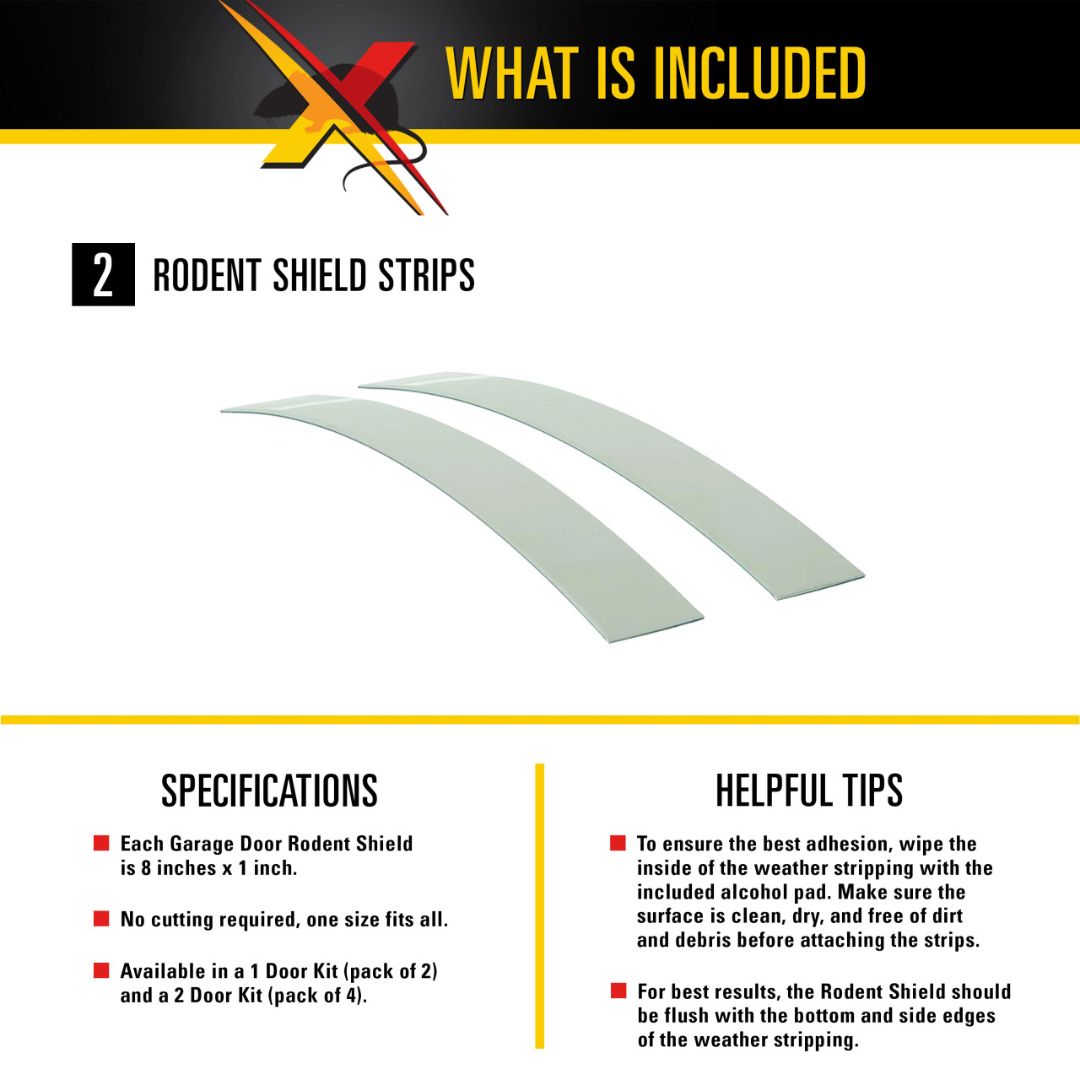 Xcluder Garage Door Rodent Shields ²⁵ - BIOWEB USA