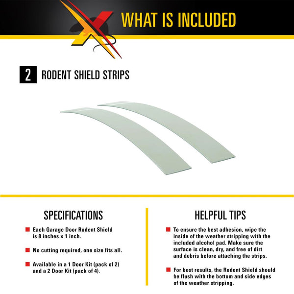 Xcluder Garage Door Rodent Shields ²⁵ - BIOWEB USA