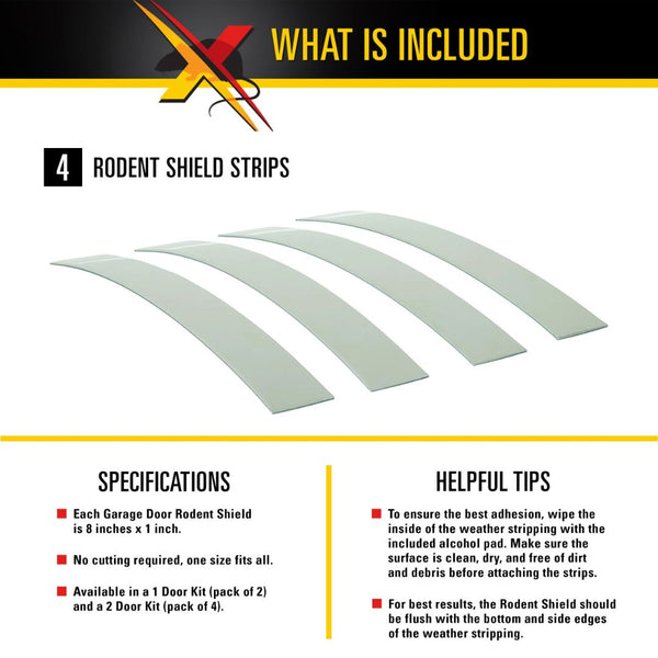 Xcluder Garage Door Rodent Shields ²⁵ - BIOWEB USA