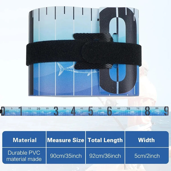 Waterproof Fish Measuring Foldable Ruler 90 cm - BIOWEB USA