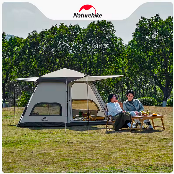 NatureHike One-touch Automatic Hexagonal 4-5 Person Lightweight Tent ...