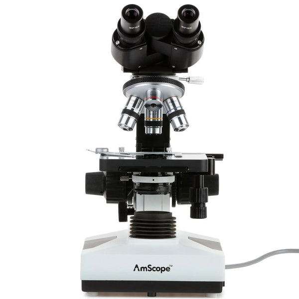 AmScope 40X to 2500X Binocular Compound Microscope ²⁵ - BIOWEB USA