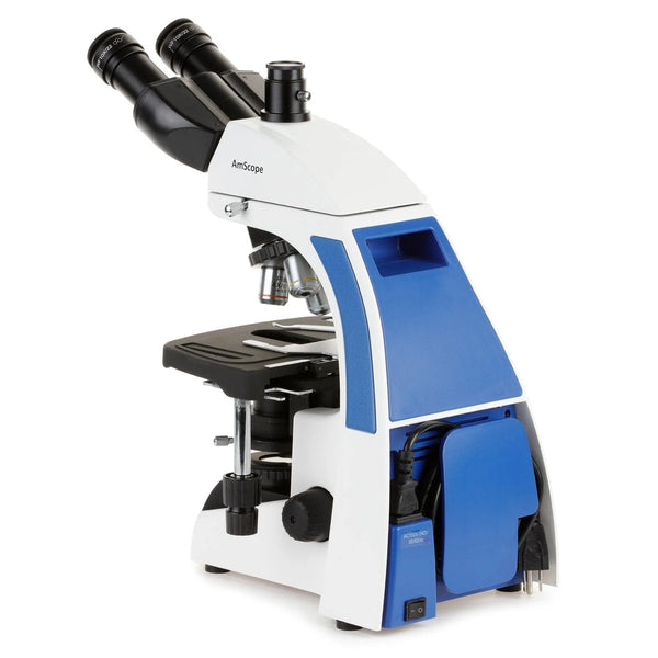 AmScope Compound Microscope 40X–2500X with Touchscreen LCD Display ...