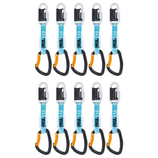 Petzl DJINN STEEL AXESS Quickdraws Package x 10 units - BIOWEB USA