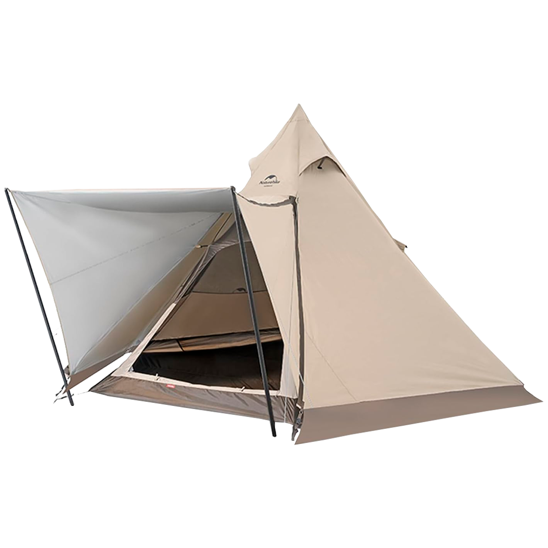 Naturehike Hexagonal Pyramid Tent with Skirt for 4-6 Persons - BIOWEB USA