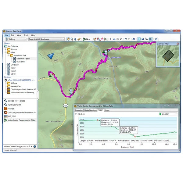 BaseCamp Software for Garmin GPS - BIOWEB USA