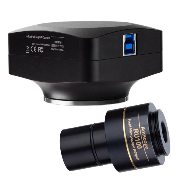 Amscope Microscope Cameras MU Series USB 3.0 High-Speed Back-Illuminat ...