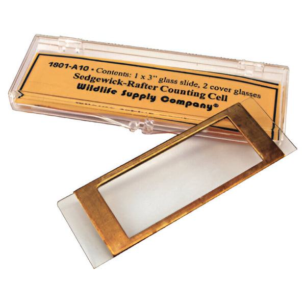 Sedgewick-Rafter Counting Cells, Brass, 1.0 ml ²⁵ - BIOWEB USA