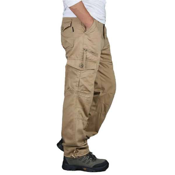 Men's Cargo Outerwear Pants 8 Pockets (2 Zipper Pockets) - BIOWEB USA