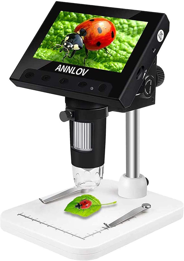 Annlov 50-1000X LCD Digital Portable Microscope with Grid - BIOWEB USA