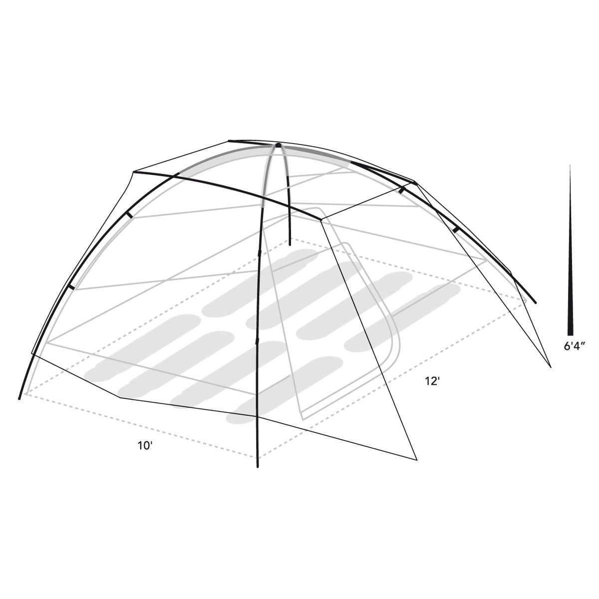 Carpa ¡Eureka! Ref. 2-6SL/3SE Tetragón HD - BIOWEB Global
