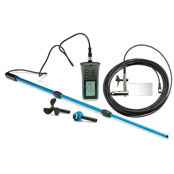 Flowatch Flowmeter / Anemometer with Hanging Sensor and Deluxe Case ²⁵ ...